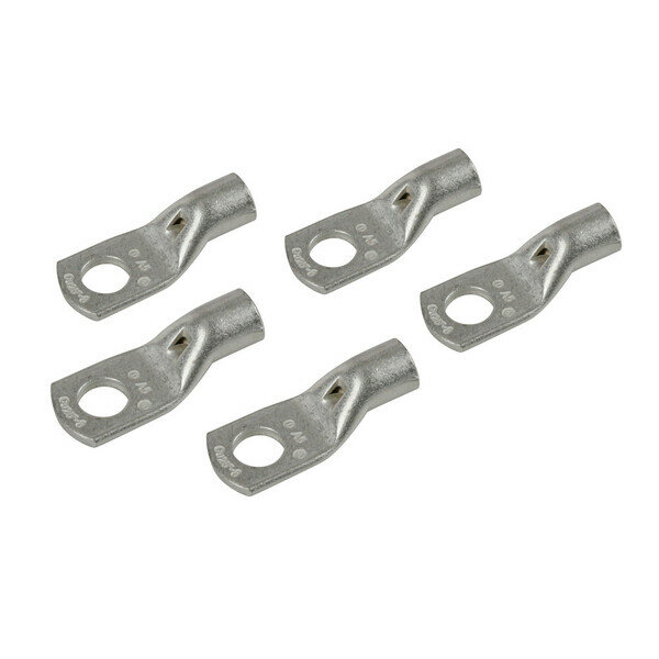Compression cable lugs M8 for nominal cross section 25 mm - Set of 5, 9 ...