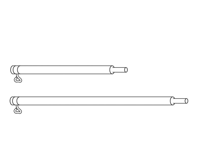 Intermediate pieces / extension tubes - cranked on one side, 6,40 CHF